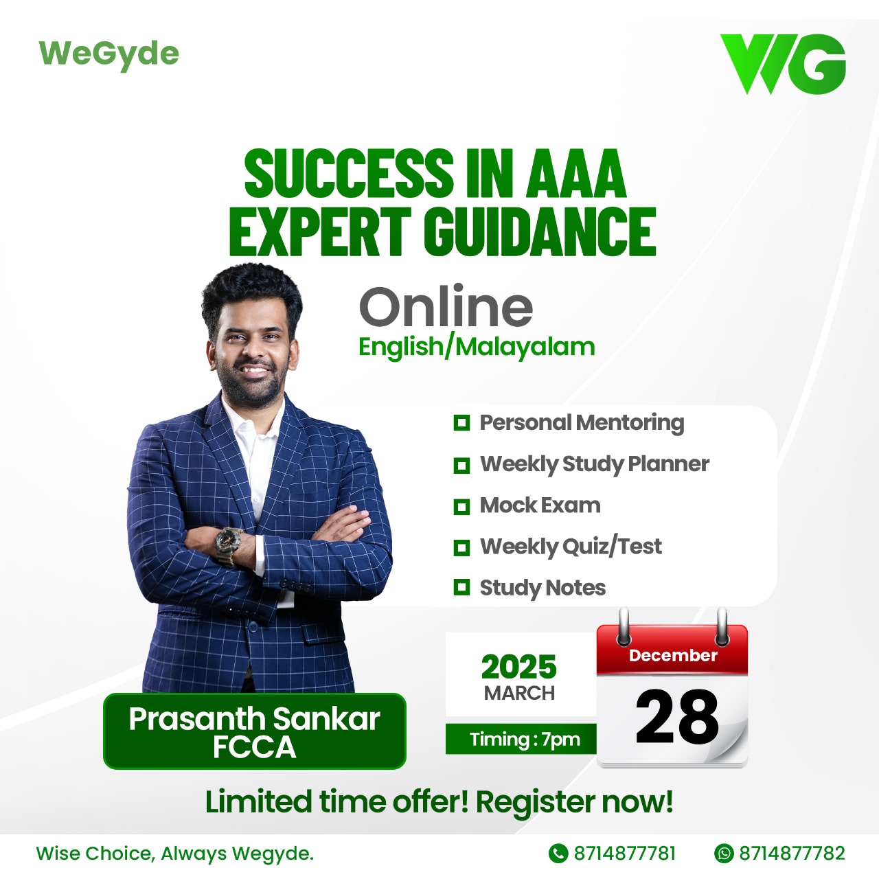 Wegyde ACCA Coaching Institute in Kerala, Cochin